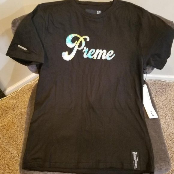 Preme USA | Shirts | Preme Tie Dye Embroidered Applique Logo Black Tee ...